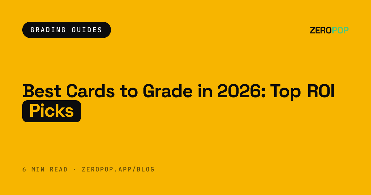 Best Cards to Grade in 2026: Top ROI Picks | ZeroPop