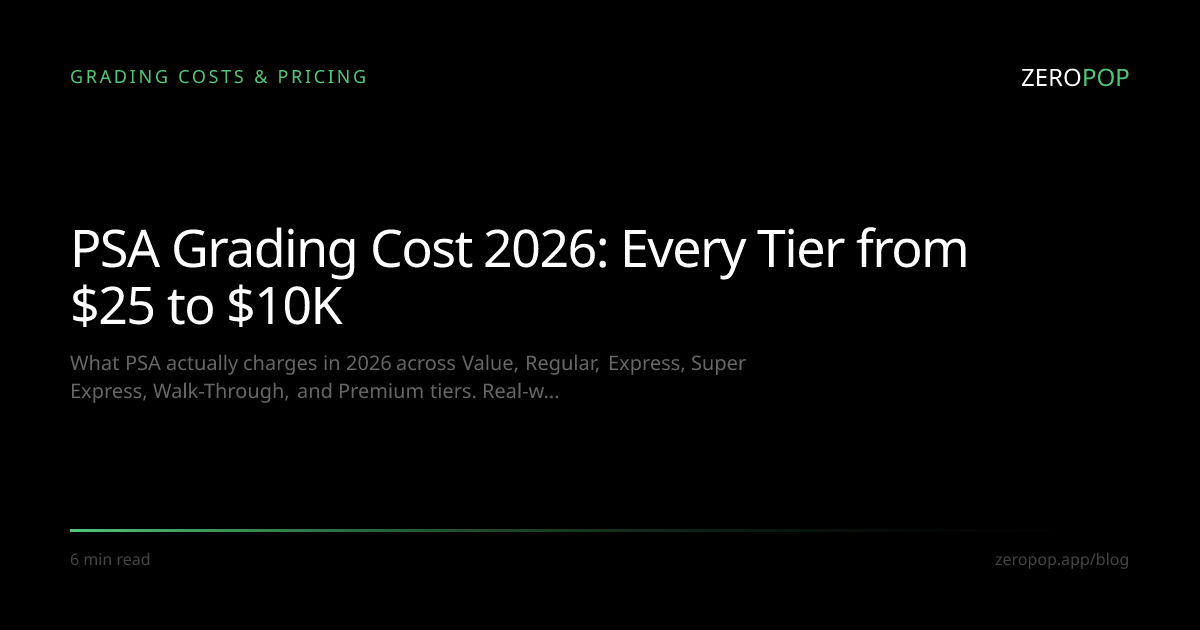 PSA Grading Cost 2026: Every Service Level Compared ($25 to $10,000)